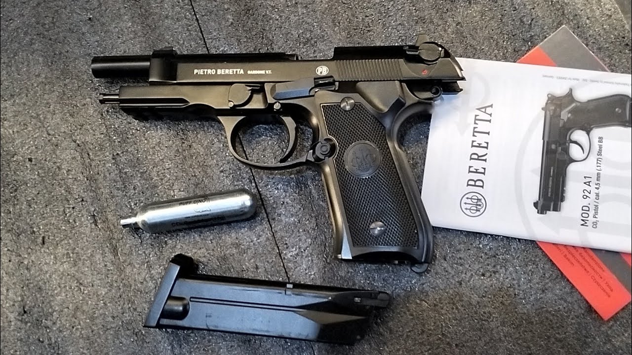 Airgun Umarex M92A1 fully licensed by Beretta video testing #airgun ...