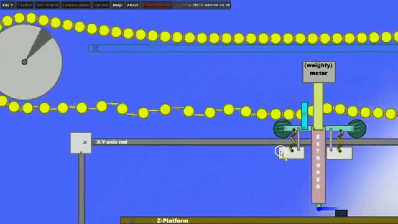 Phun simulations with RepRap - YouTube