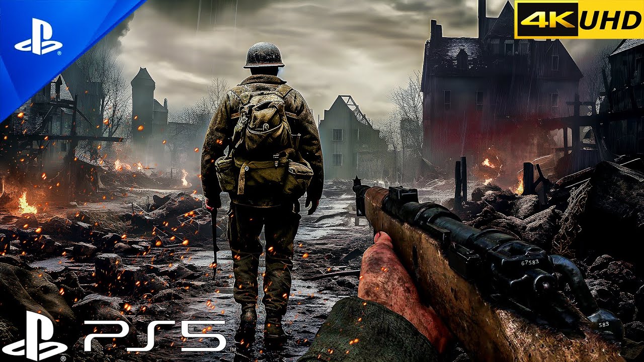 (PS5) World War II | Realistic Ultra Graphics Gameplay PS5 GAMEPLAY ...