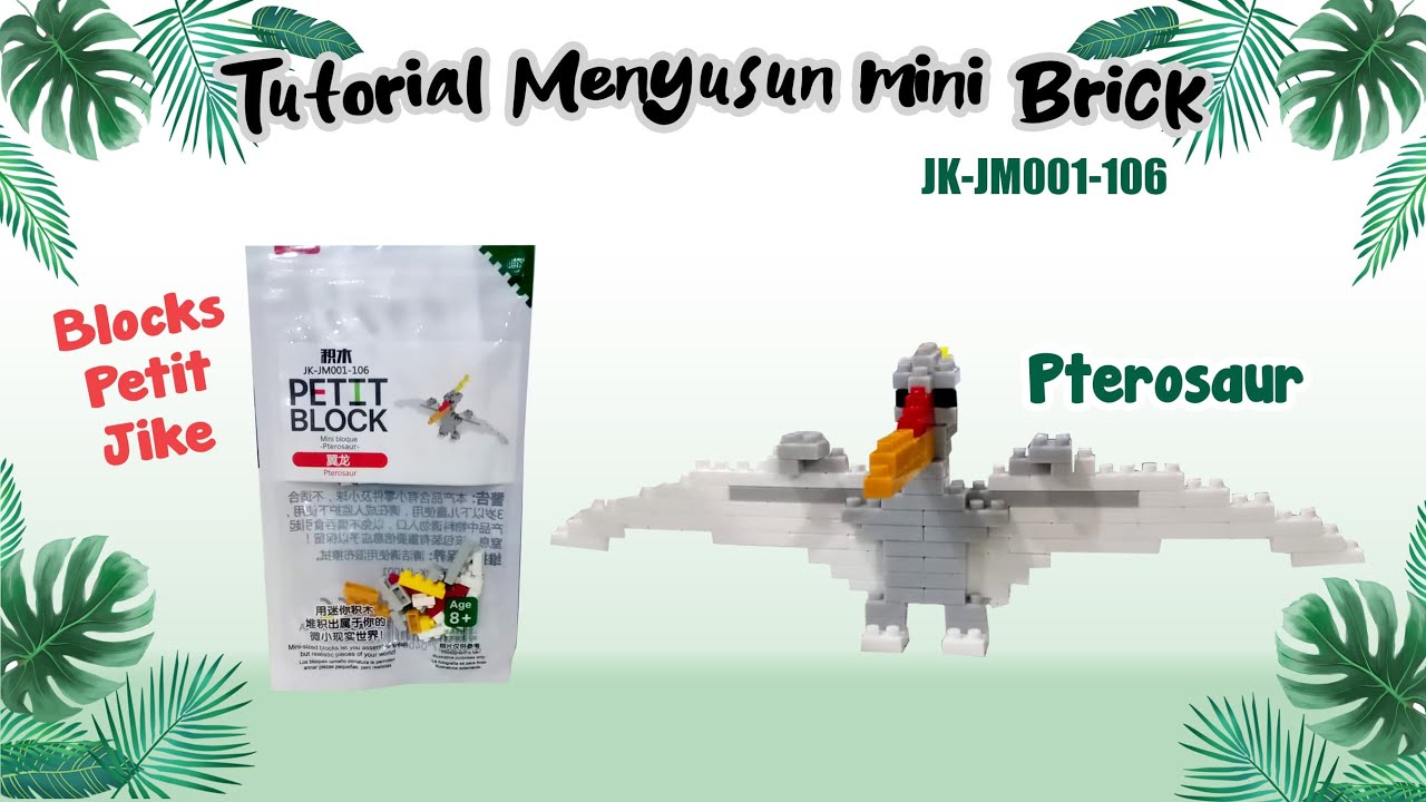 MAINAN MURAH SUSUN MINI LEGO BRICKS JIKE PETIT NANO BLOCKS JK-JM001-106 DINOSAUR SERIES ...