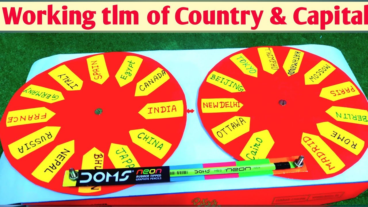 Tlm for Social Science | Country and Capital Tlm | Working model ...