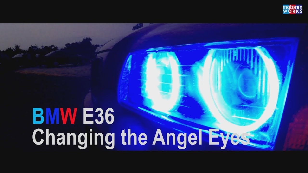 BMW E36 Angel Eyes - YouTube