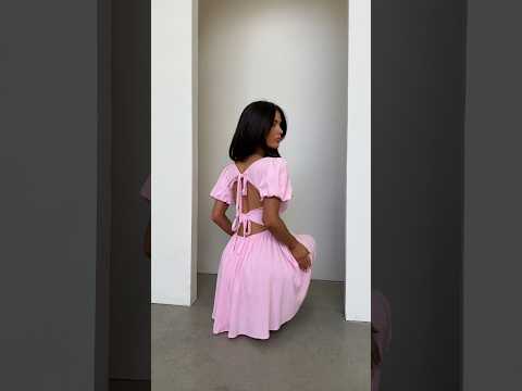 Elegant Pink Mini Dress 🎀💗 #fashion #outfit #beauty #minidress #fashiontrends #ootd