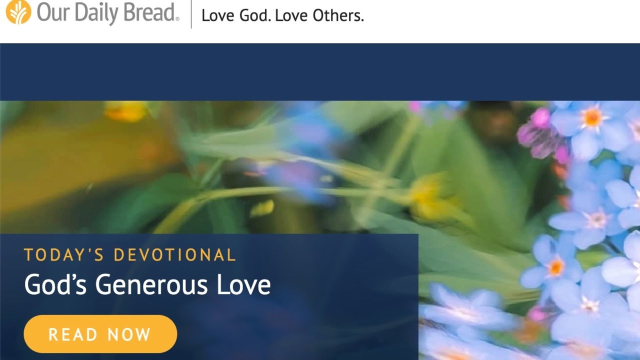 Noon Day Bible Study | God's Generous Love - YouTube