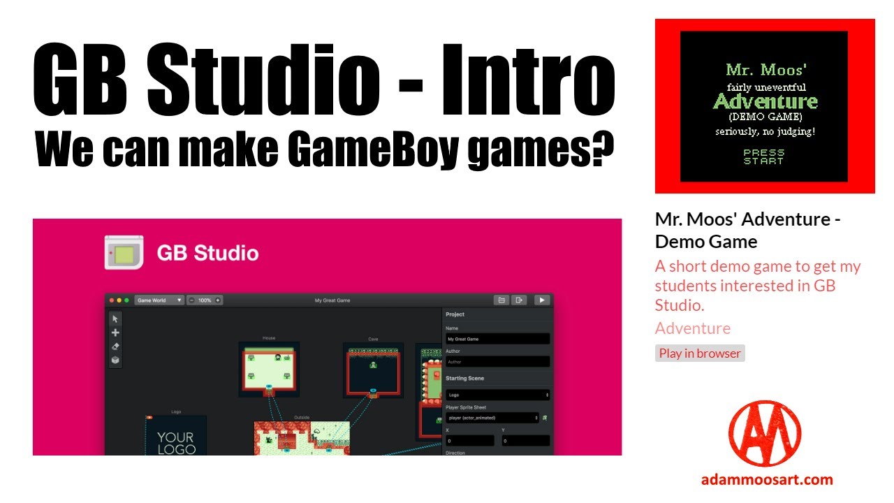 GB Studio 1 - Intro - YouTube