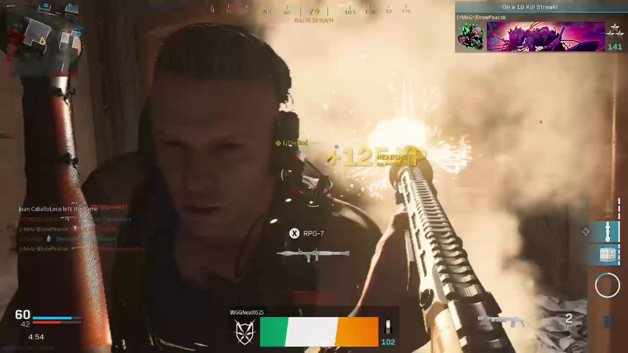 COD Modern Warfare insane killfeed. - YouTube