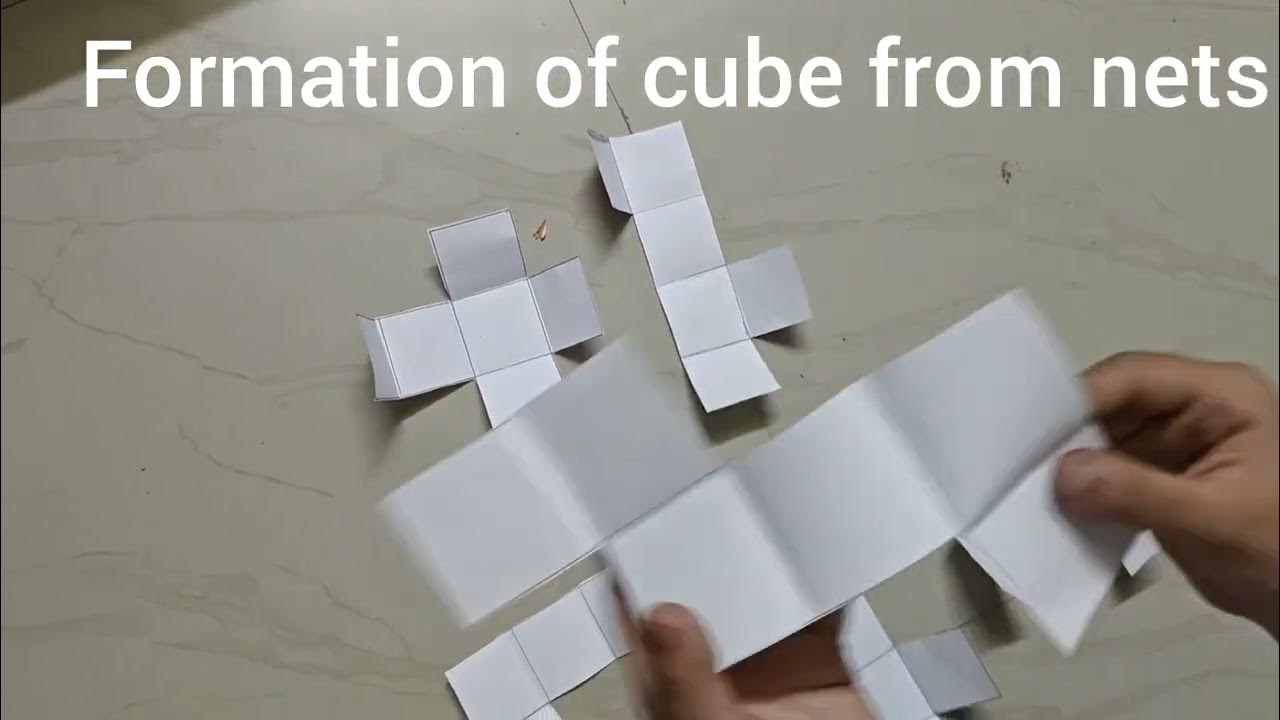 Formation of cube from nets # solid shapes formation by 2D shapes (Nets ...