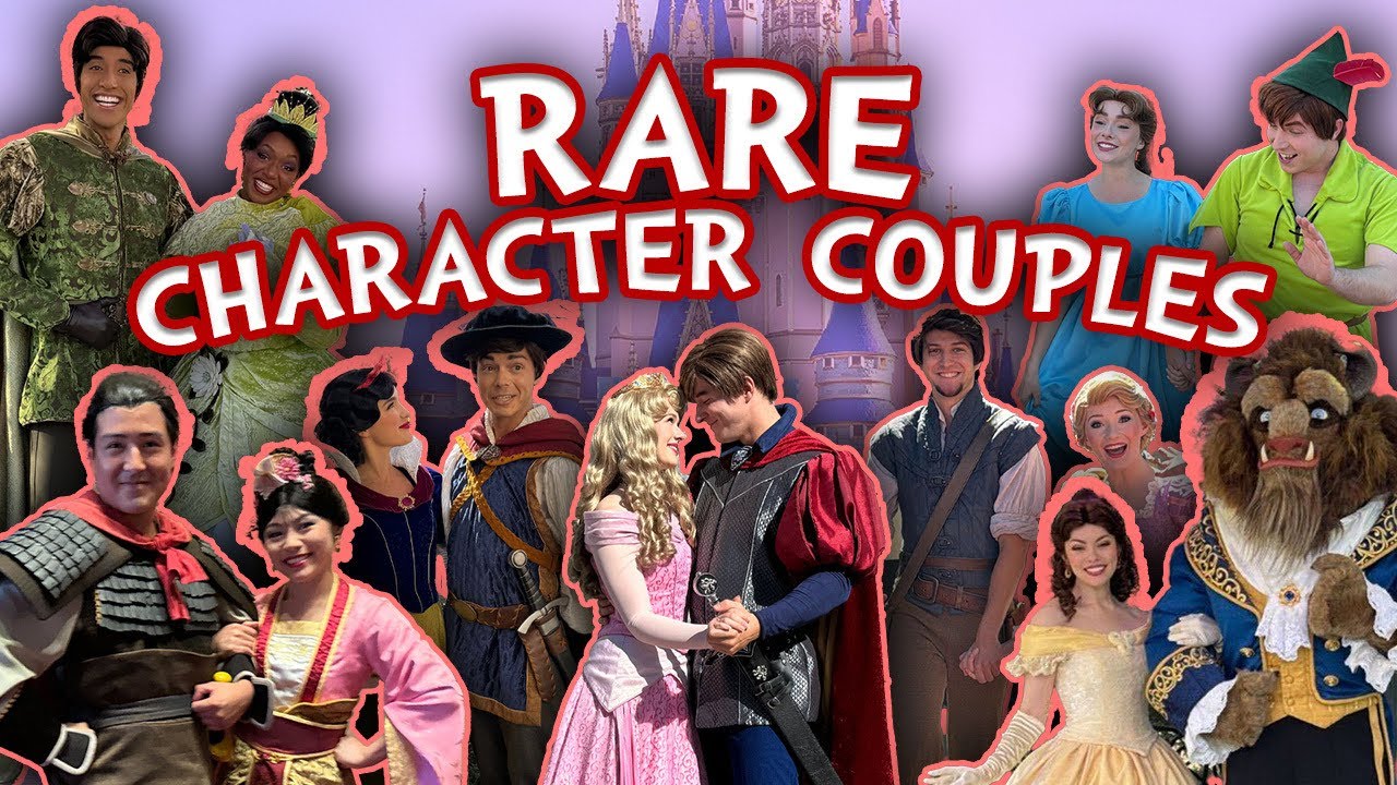 Rare Disney Character Couples Meeting at Walt Disney World for ...