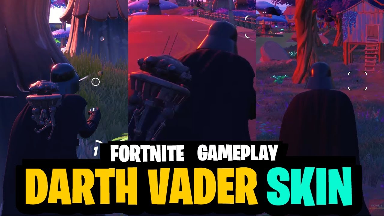 Fortnite DARTH VADER Skin Gameplay (Viper Probe Droid, Sigil of the ...