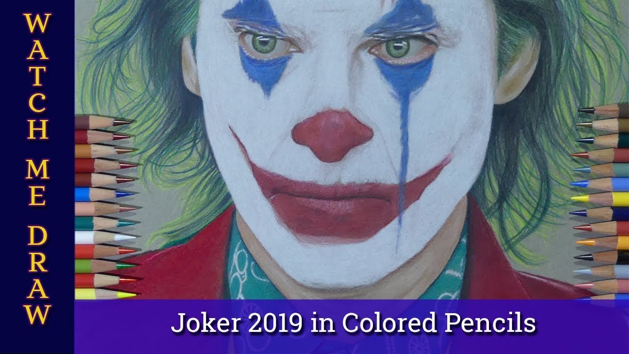 Watch Me Draw Joker 2019 | Joaquin Phoenix | Time Lapse In Colored ...