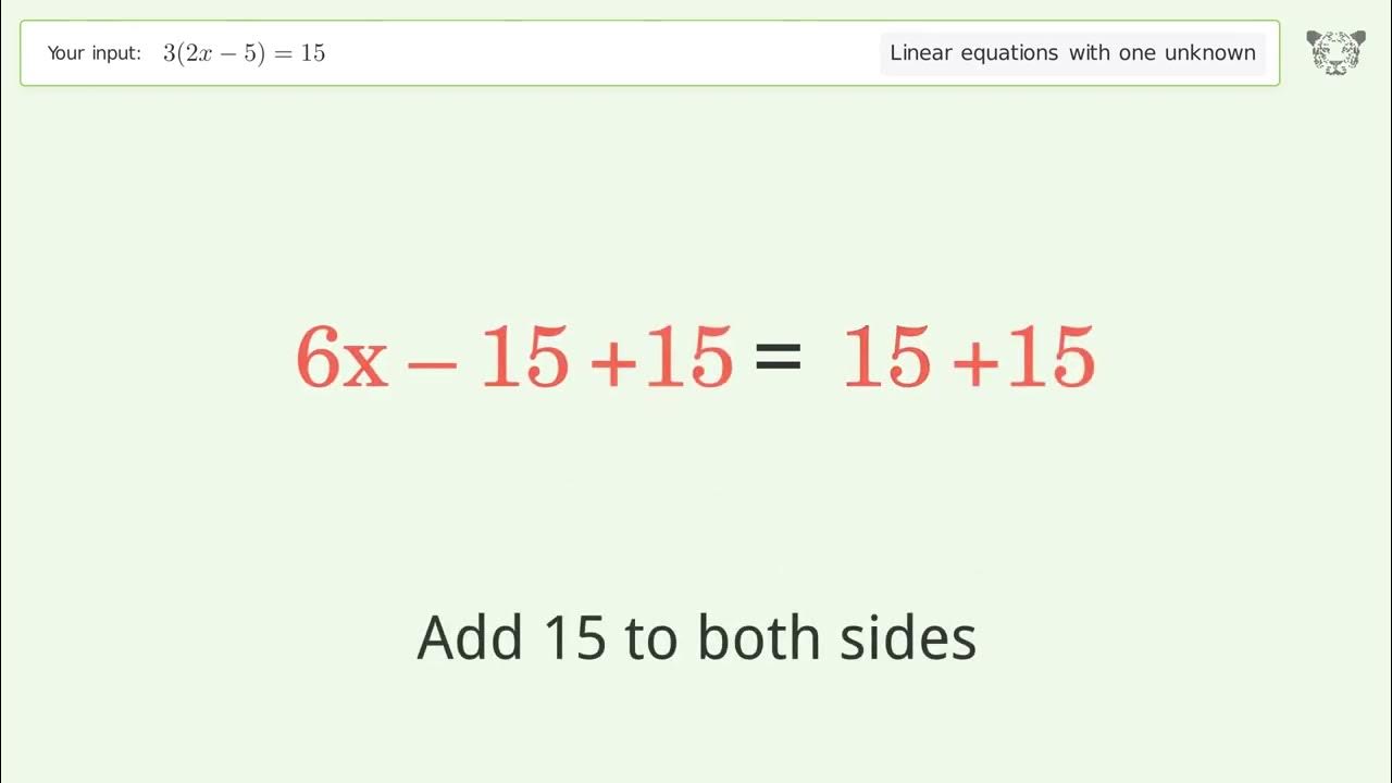 linear-equation-with-one-unknown-solve-3-2x-5-15-step-by-step