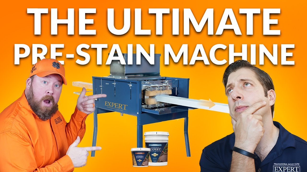 This Machine Stains the Fence For You | Pre Finisher - YouTube