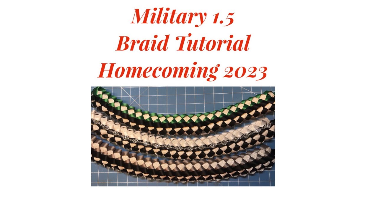 Military 1.5 Braid Tutorial #homecoming2023 homecoming2023 # ...