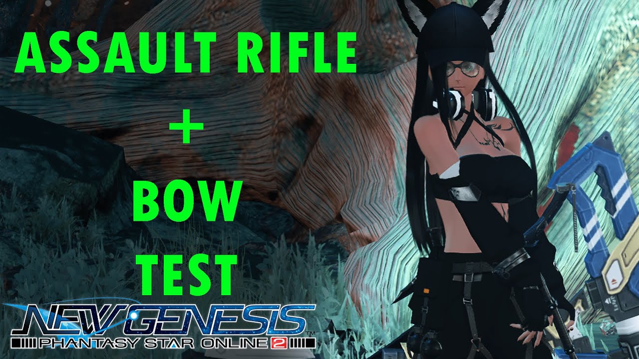 PSO2:NGS Multi-Weapon Assault Rifle + Bow Test - YouTube
