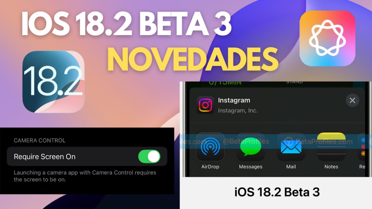 iOS 18.2 Beta 3 novedades en Apple Intelligence Nuevos iconos & más 🔥 ...