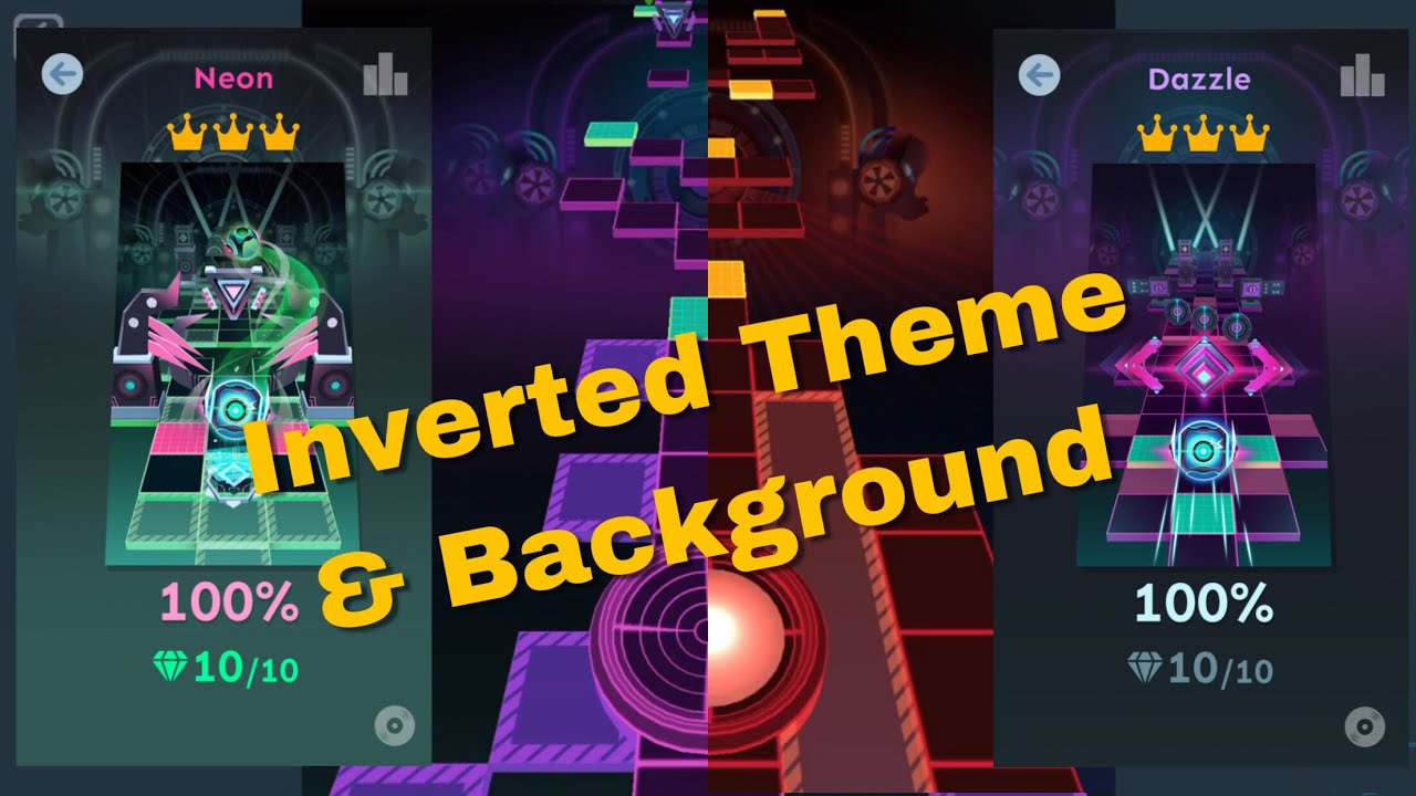 Level 25: Neon & Bonus Level 13: Dazzle • Rolling Sky • Inverted Theme ...