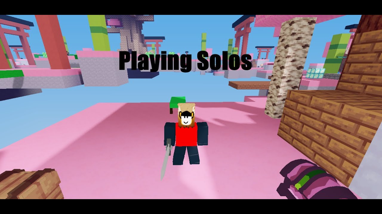 Playing Solos Roblox Bedwars Youtube