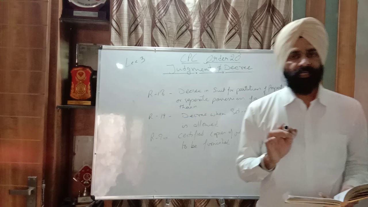 CPC ORDER 20( RULE 18 TO 20) - YouTube
