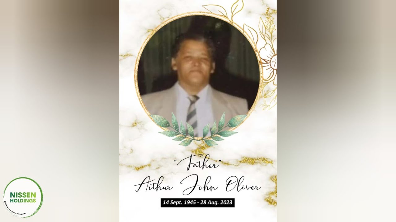 Live Funeral service of late Arthur John Oliver - YouTube