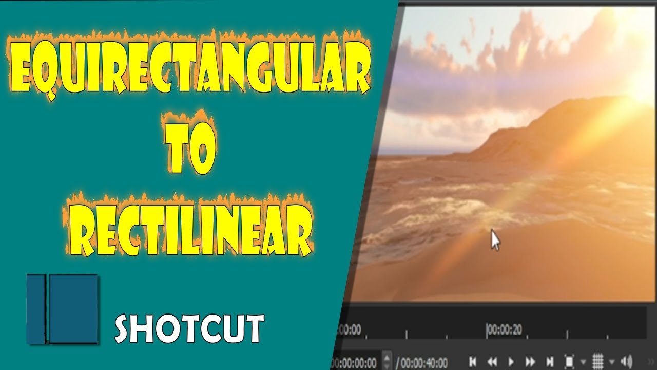 Equirectangular to Rectilinear no Shotcut - YouTube