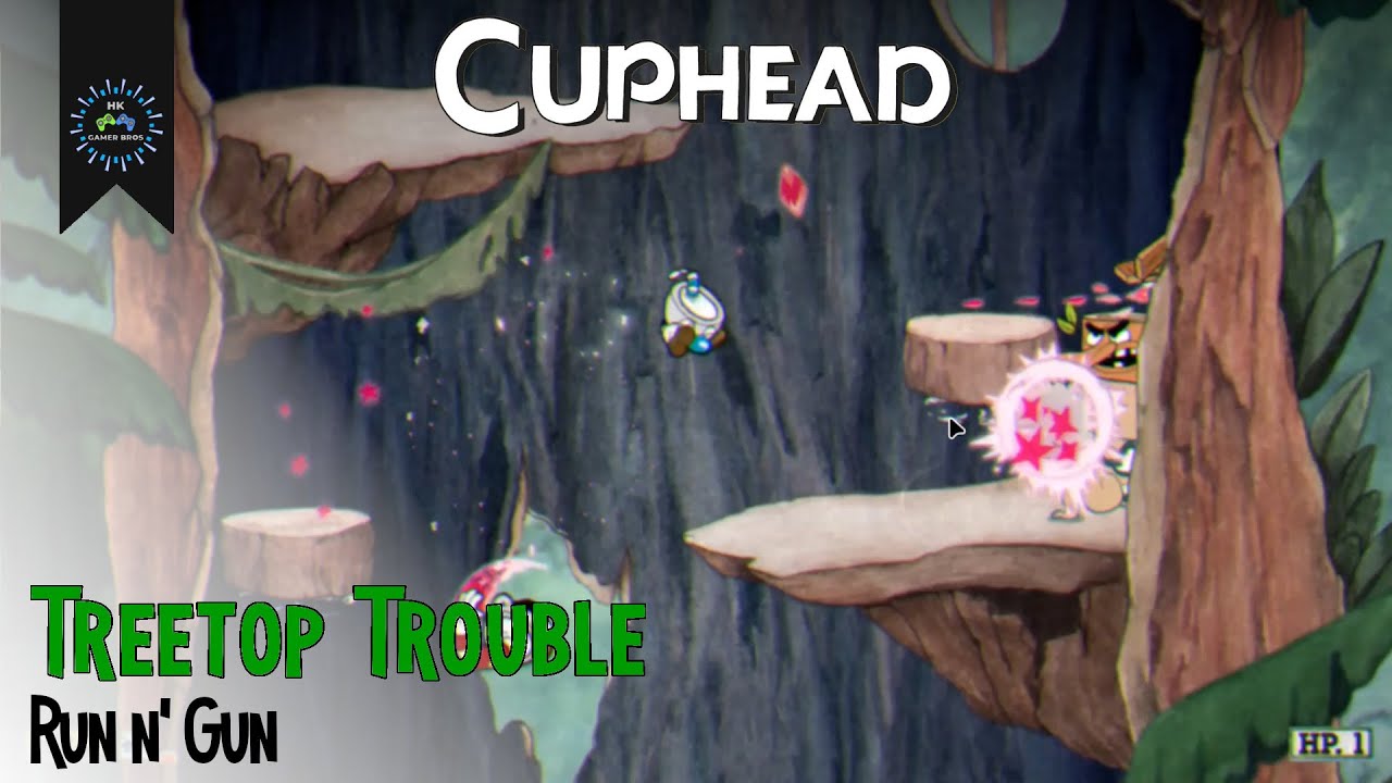 Cuphead Run & Gun | Treetop Trouble | Co-op Gameplay | HK Gamer Bros - YouTube