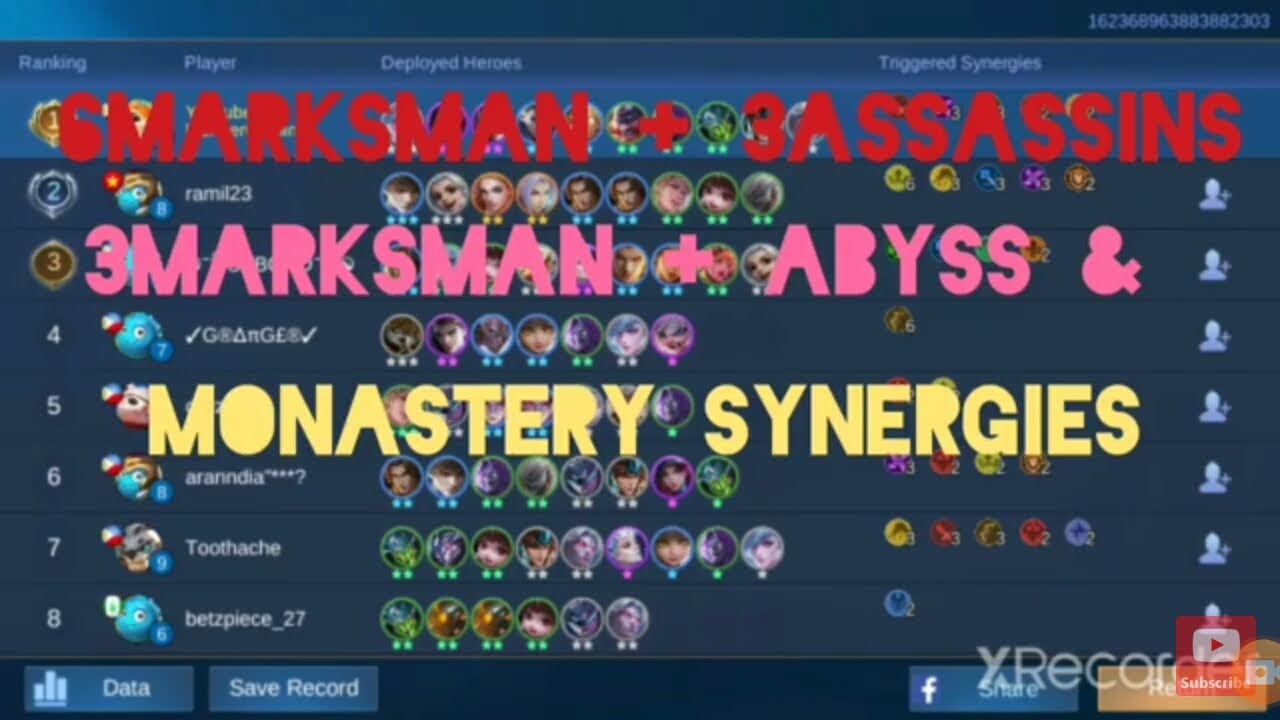 BEST FIGHTER SYNERGY+ASSASSINS+MARKSMAN+ABYSS+MONASTERY - YouTube