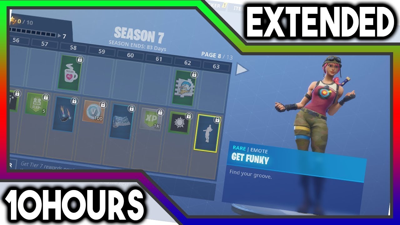 Fortnite - Get Funky Emote [10 HOURS VERSION] - YouTube