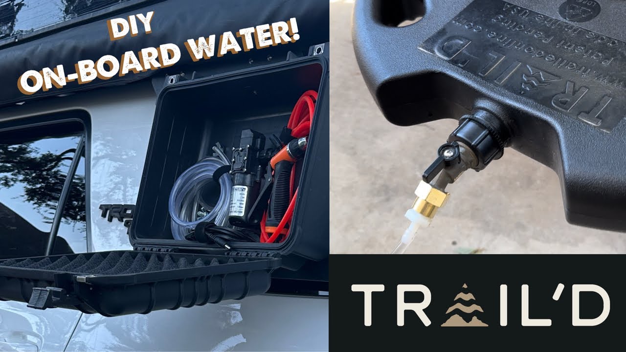DIY On Board Water + Camping Shower: Trail’d Spare Tire Water Tanks # ...