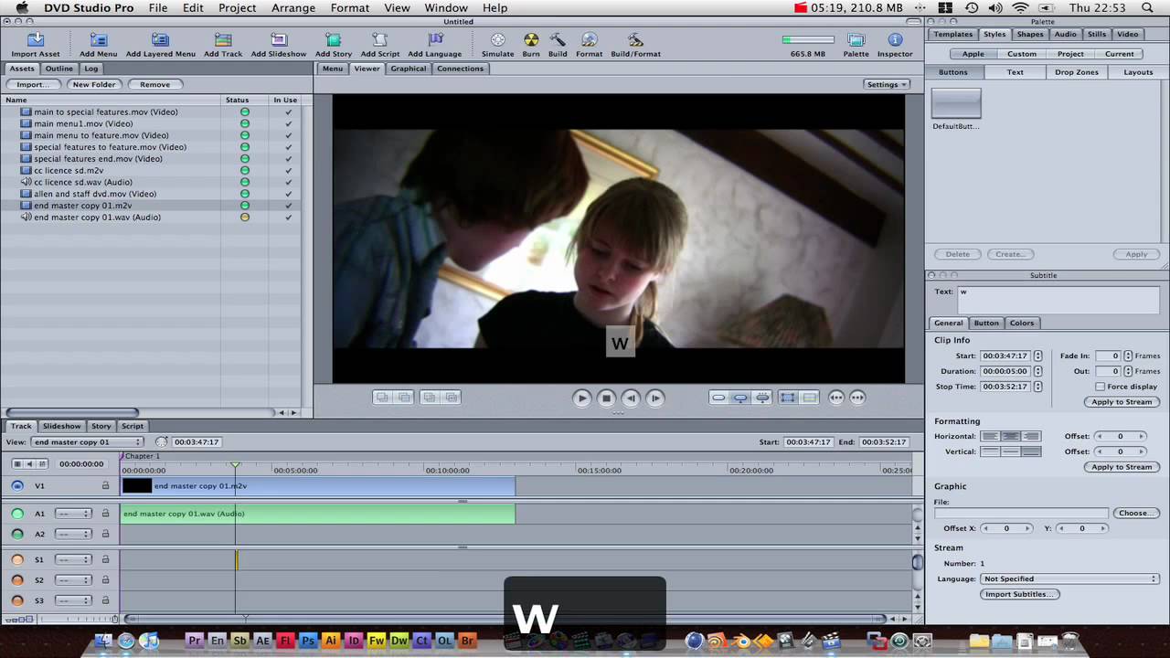 Apple DVD Studio Pro Tutorial part 2: tracks, subtitles, and menus ...