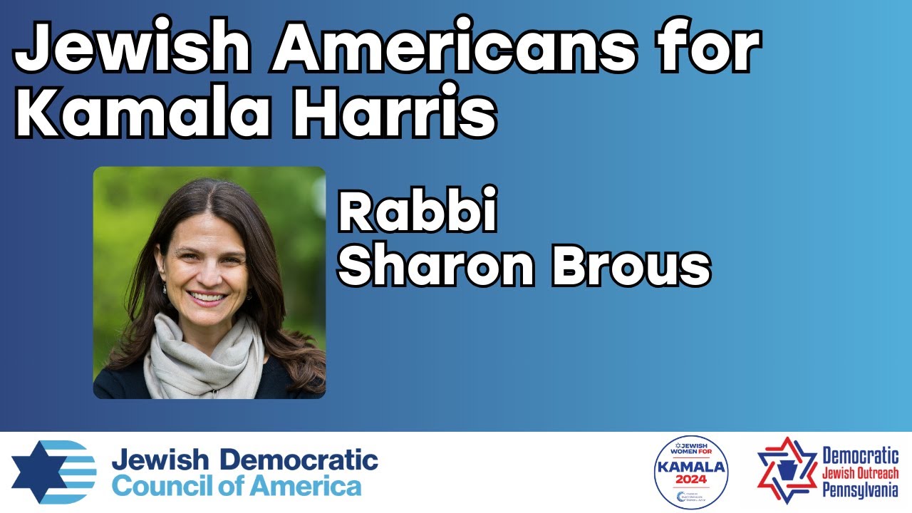 Rabbi Sharon Brous: VP Harris is "deeply empathetic to the Jewish story ...