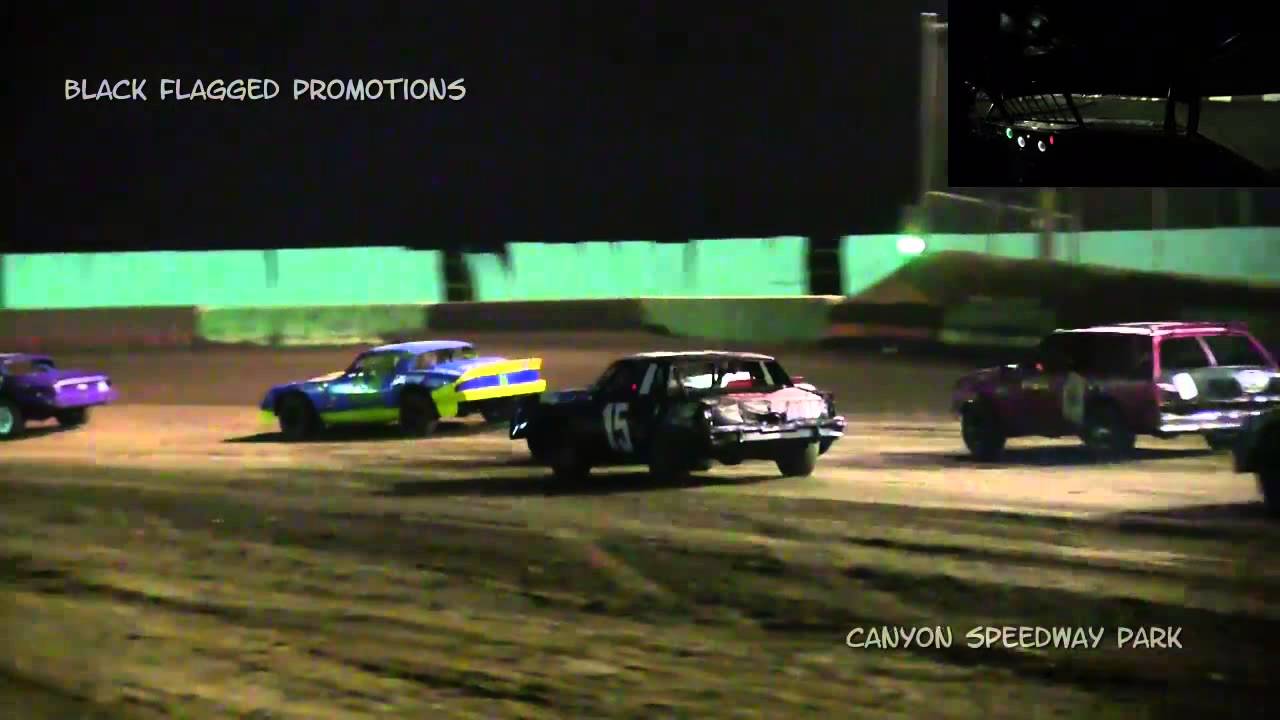 Canyon Speedway Park- Pure Stock Heat #1 March 14th 2015 - YouTube