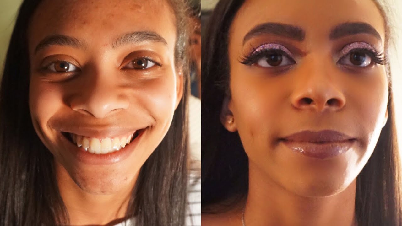 Quick Prom Makeover! FIRST TIME WEARING FULL FACE OF MAKEUP! - YouTube