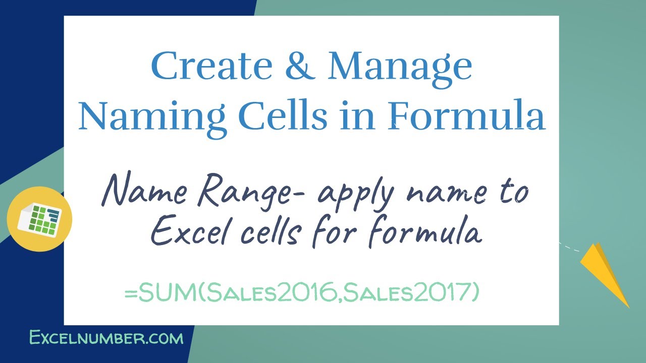 Name A Cell Or Group Of Cells In Excel Formula YouTube Name A Cell Or Group Of Cells In Excel Formula YouTube