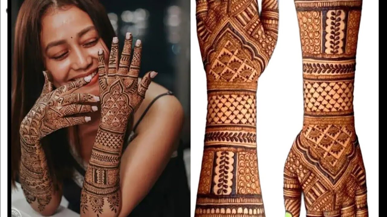 how to draw Neha Kakkar wedding special mehandi designs back hand ...