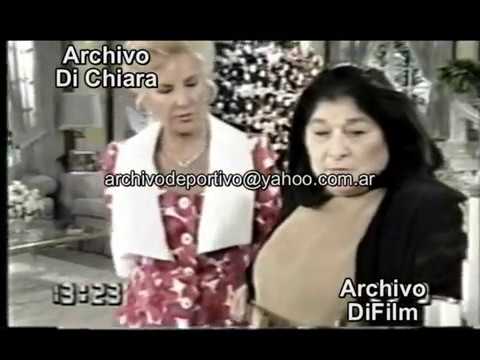 Mercedes Sosa Jorge Rial Fernandez Meijide Nancy Pazos con Mirtha Legrand 1995 DiFilm