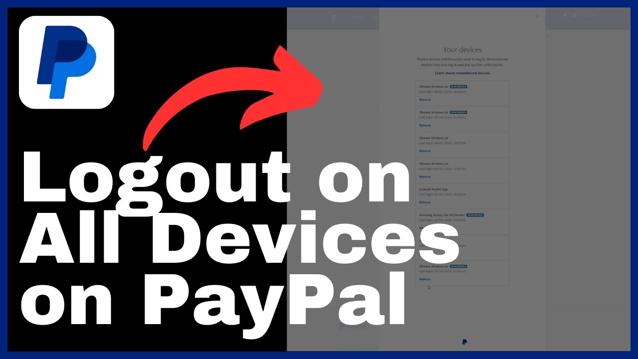 How to Log Out All Devices on PayPal - YouTube