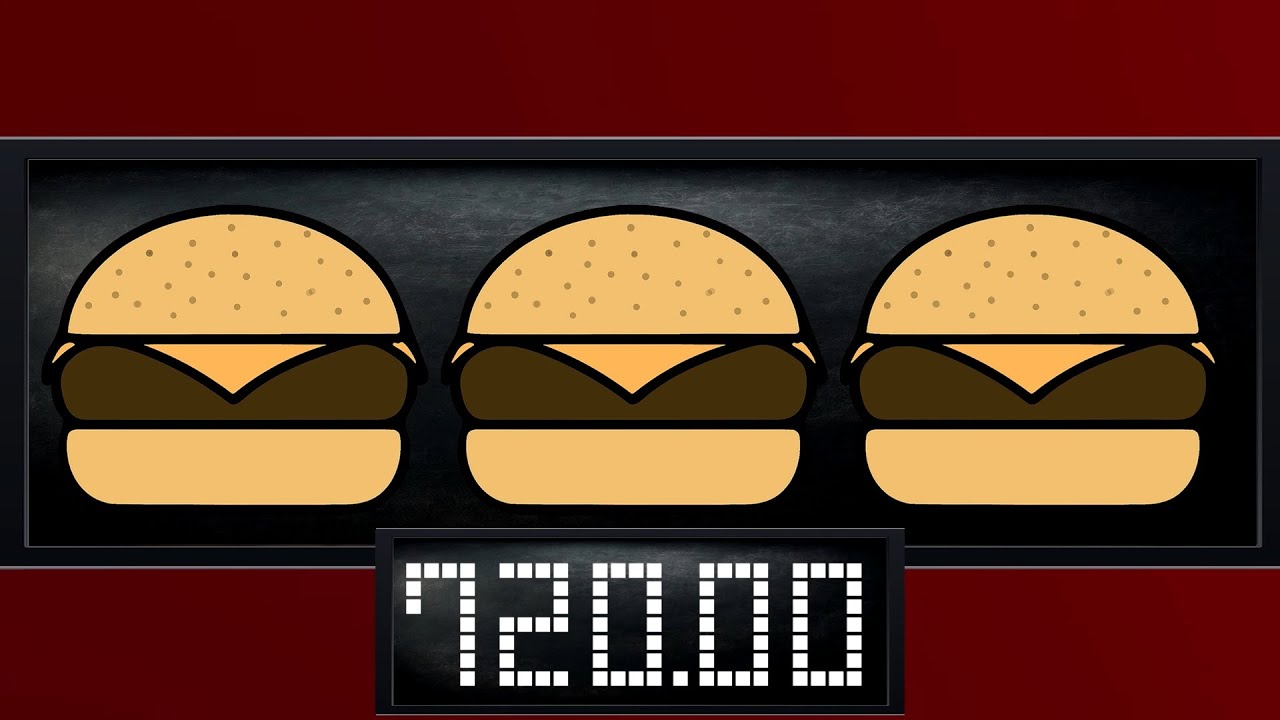 BCG 12 Minutes Countdown (Burger Timer LED Display) Remix Burger Time ...