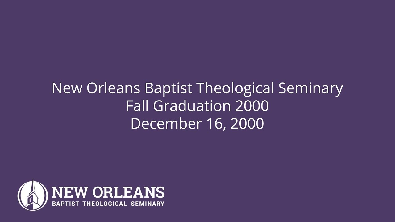 Fall Graduation 2000 - YouTube