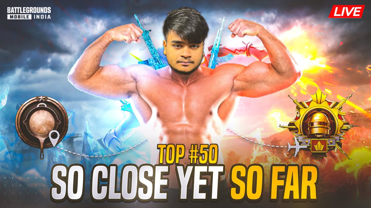 SO CLOSE to TOP RANK PUSH BGMI LIVE #bgmi#shortsfeed#bgmilive - YouTube