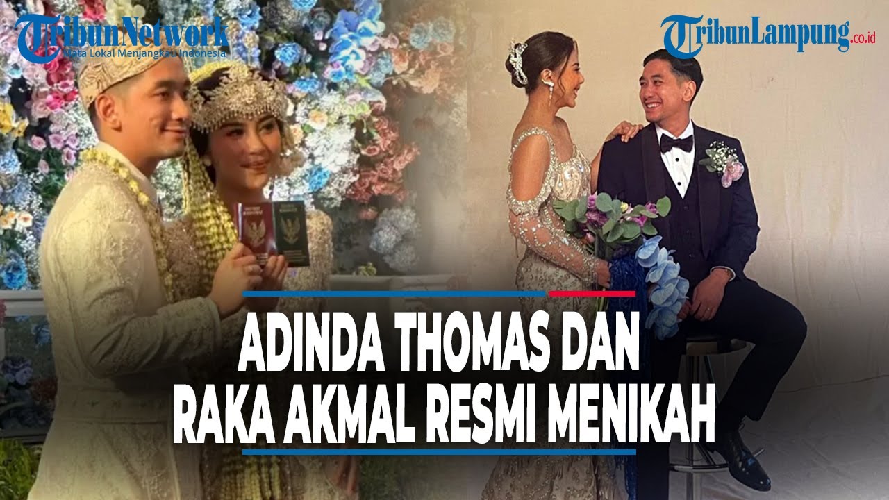 Adinda Thomas dan Raka Akmal resmi menikah | kabar bahagia | momen ...