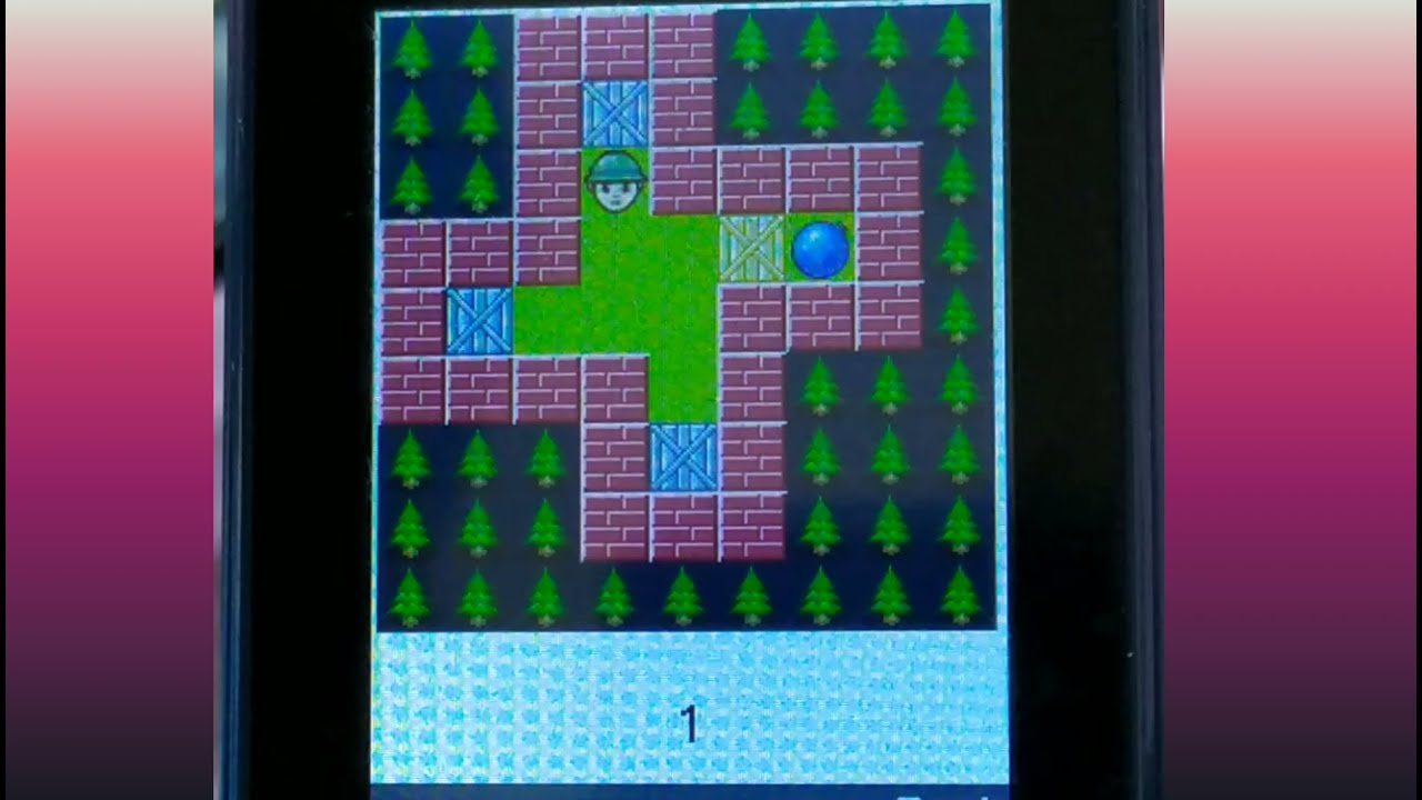 Sokoban level 1 solution - YouTube