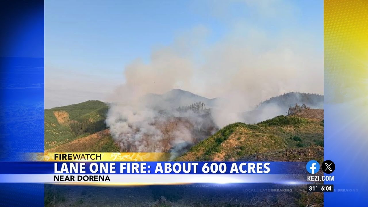 Lane One Fire at 600 acres, crews working to contain it as it grows ...