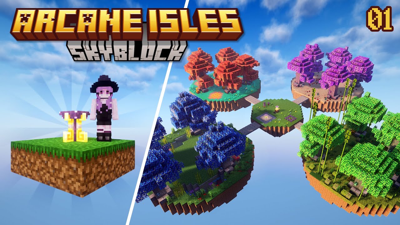 Minecraft Skyblock but MAGIC?!? - YouTube