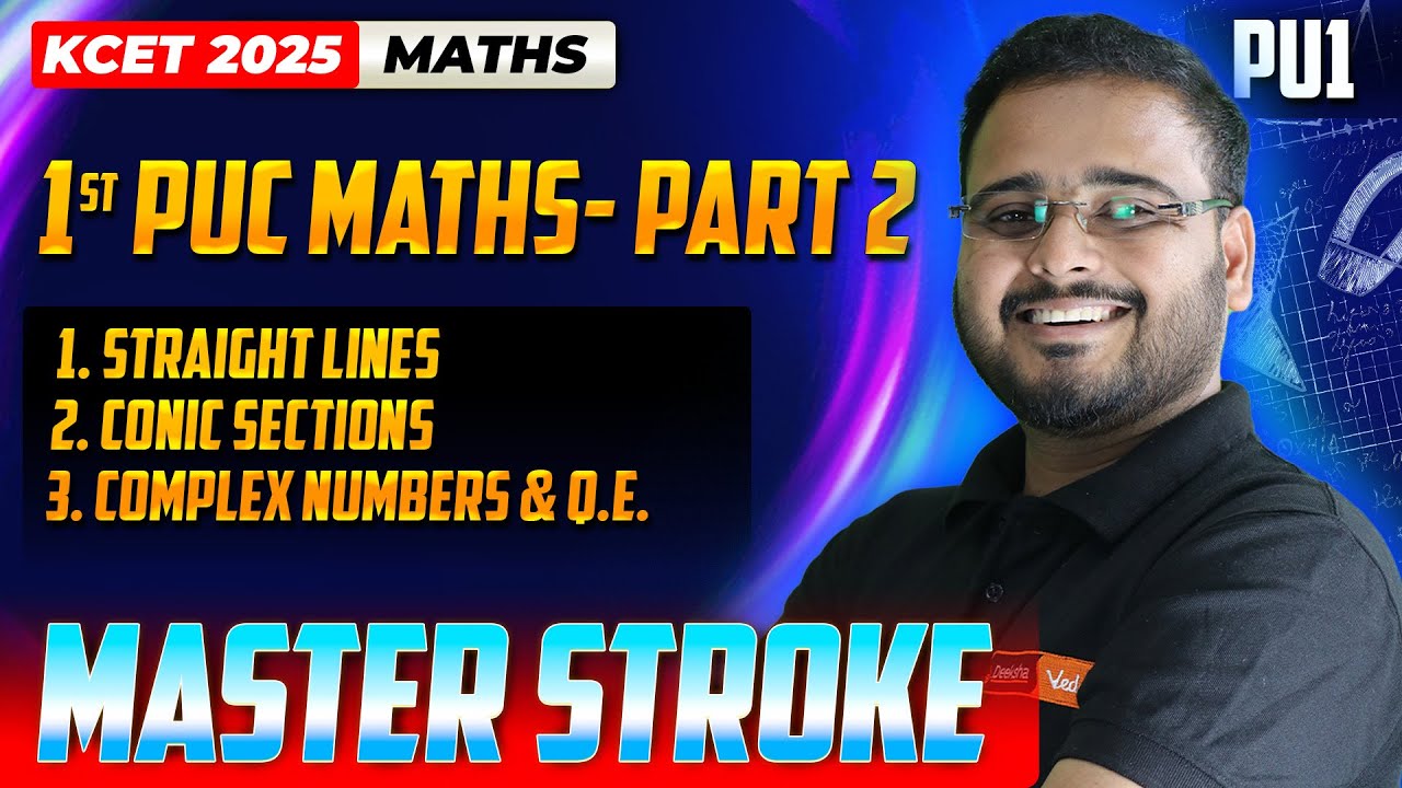 1st PUC Maths (Part 2) - Straight Lines, Conic Sections and Complex ...
