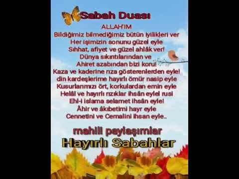 Sabah Duası Günaydın Hayırlı sabahlar #SabahMesajları #sabahduası.