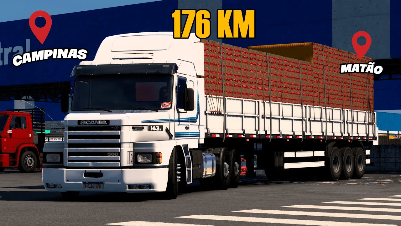 VIAGEM DE CAMPINAS PARA MATÃO - MAPA RBR - ETS 2 - YouTube