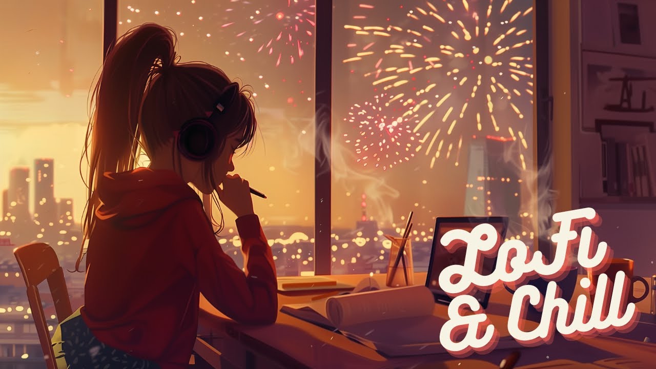 Fireworks 🎉 [1hr Dreamy LoFi chill session] - YouTube