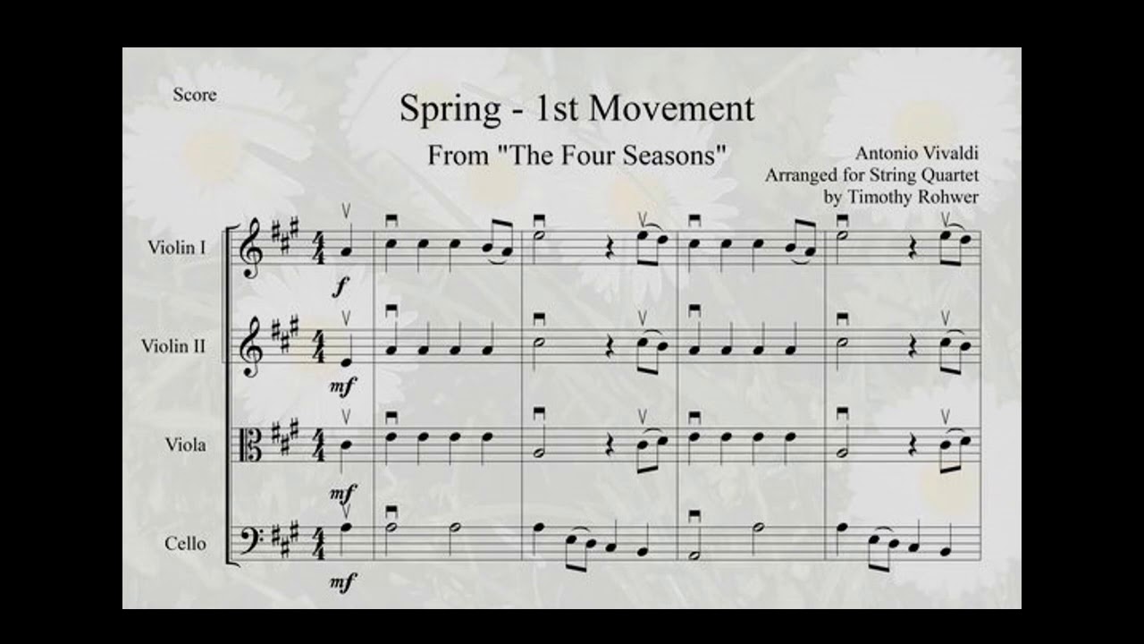 Spring from Vivaldi's The Four Seasons - YouTube