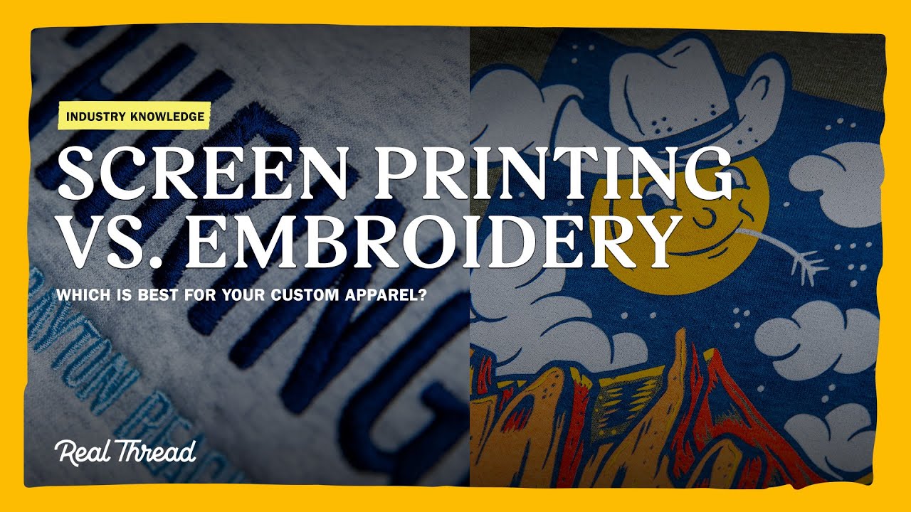 Screen Printing vs. Embroidery: Which is Best for Your Custom Apparel ...