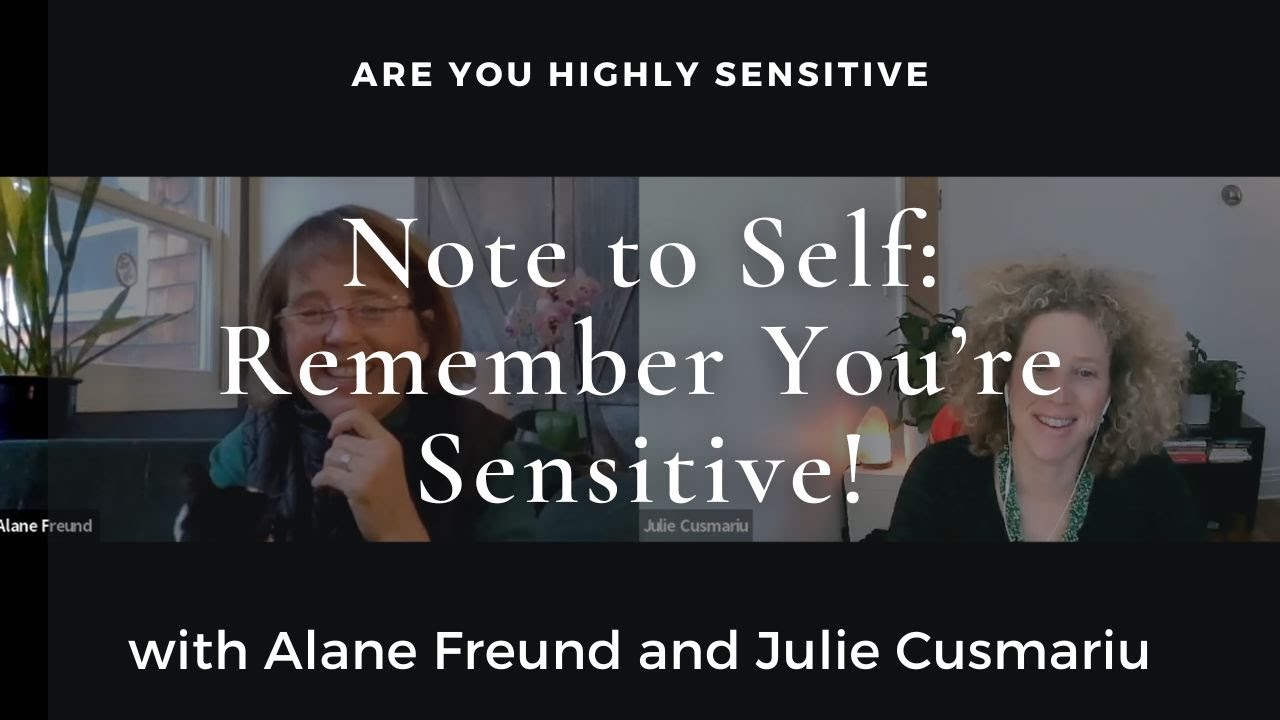Note to Self: Remember You're Sensitive! - YouTube